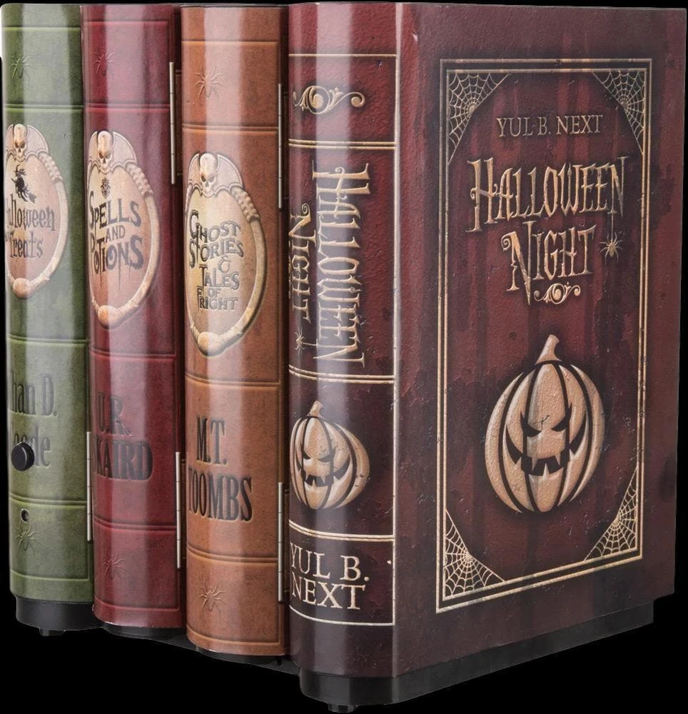 Classic retro Morris "Moving Haunted Books" Animated Halloween Prop ...